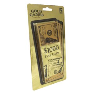 gold games gold cash, fake money, 1000 dollars of various waterproof gold bills with different faces, games, entertainment