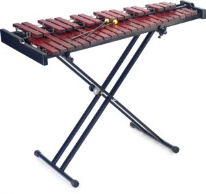 stagg xylo-set 37 hg professional xylophone set with stand and bag