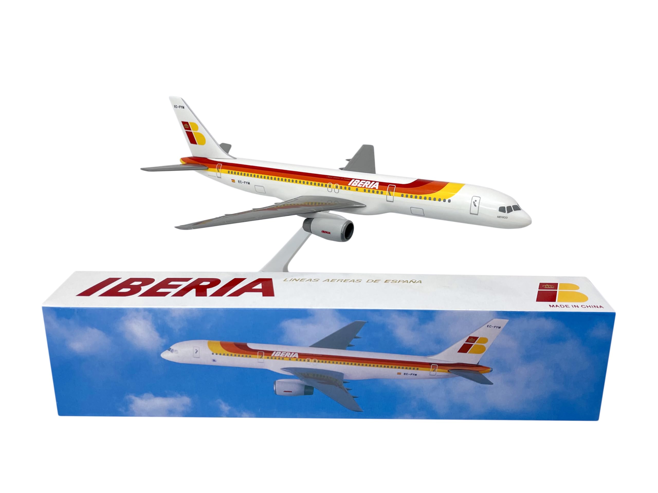 Flight Miniatures Iberia Boeing 757-200 Airplane Miniature Model Snap Fit 1:200 Part# ABO-75720H-031