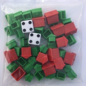 Monopoly Hotel and House Refill Replacement Pack with Dice