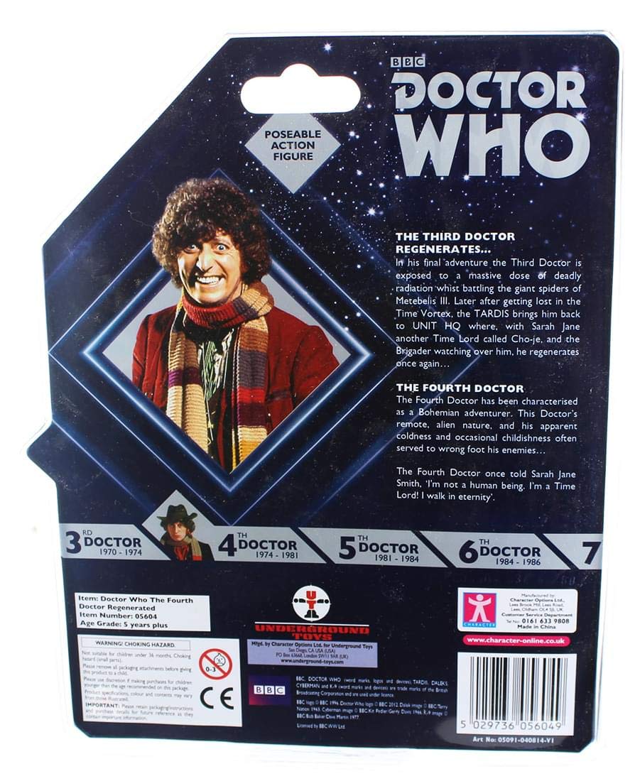 Doctor Who Fourth Doctor Regenerated 5" Action Figure