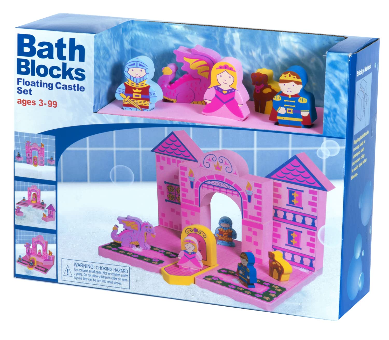 BathBlocks Floating Castle Bath Toy Princess Bath Toys