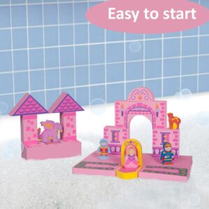 BathBlocks Floating Castle Bath Toy Princess Bath Toys