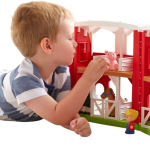 Fisher-Price Little People Toddler Toy Animal Friends Farm Playset with Music Sounds and 7 Figures for Pretend Play Ages 1+ Years