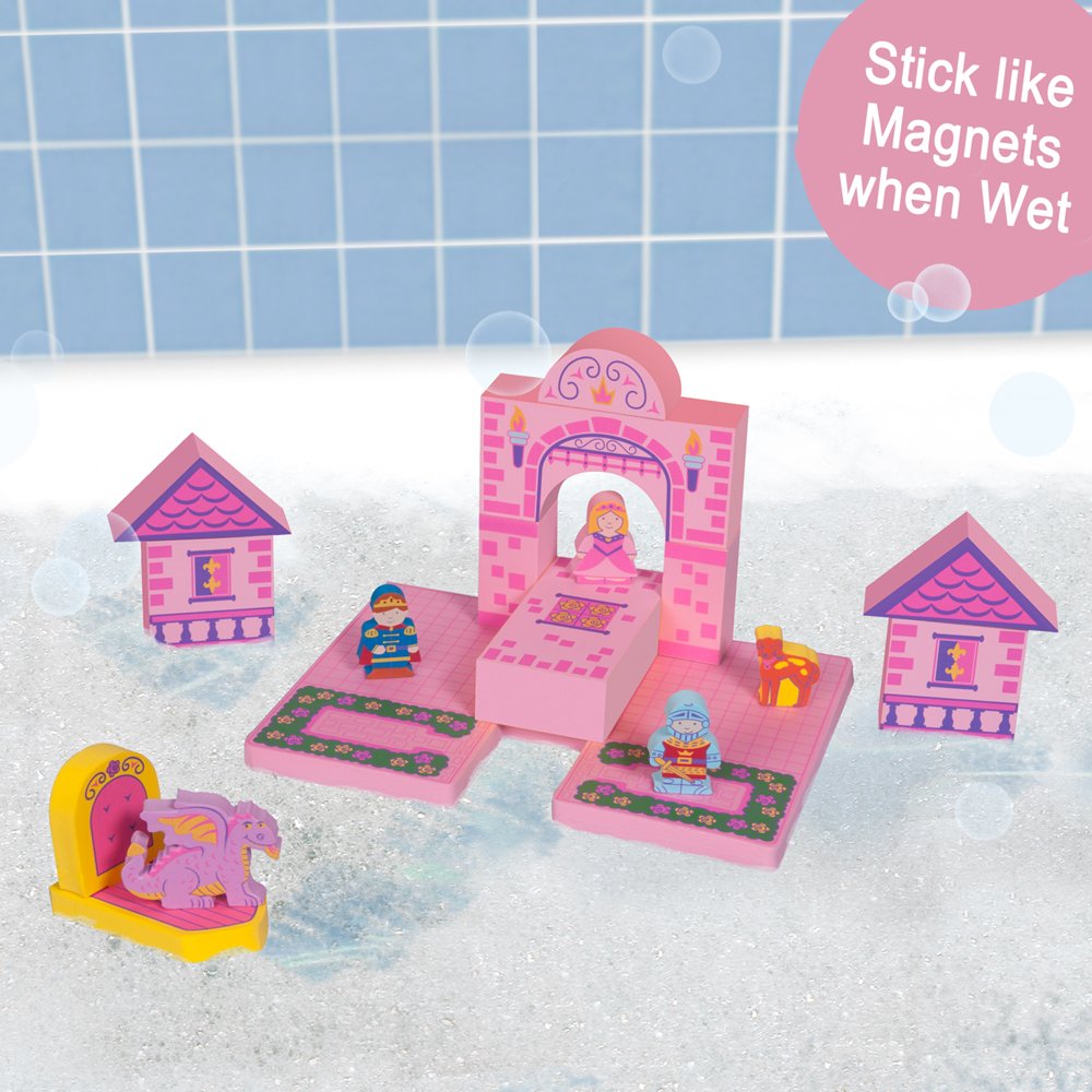 BathBlocks Floating Castle Bath Toy Princess Bath Toys