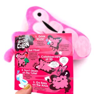 I Heart Guts Colon Plush - You Move Me - 11" Colon Care Tips with Stuffed Toy