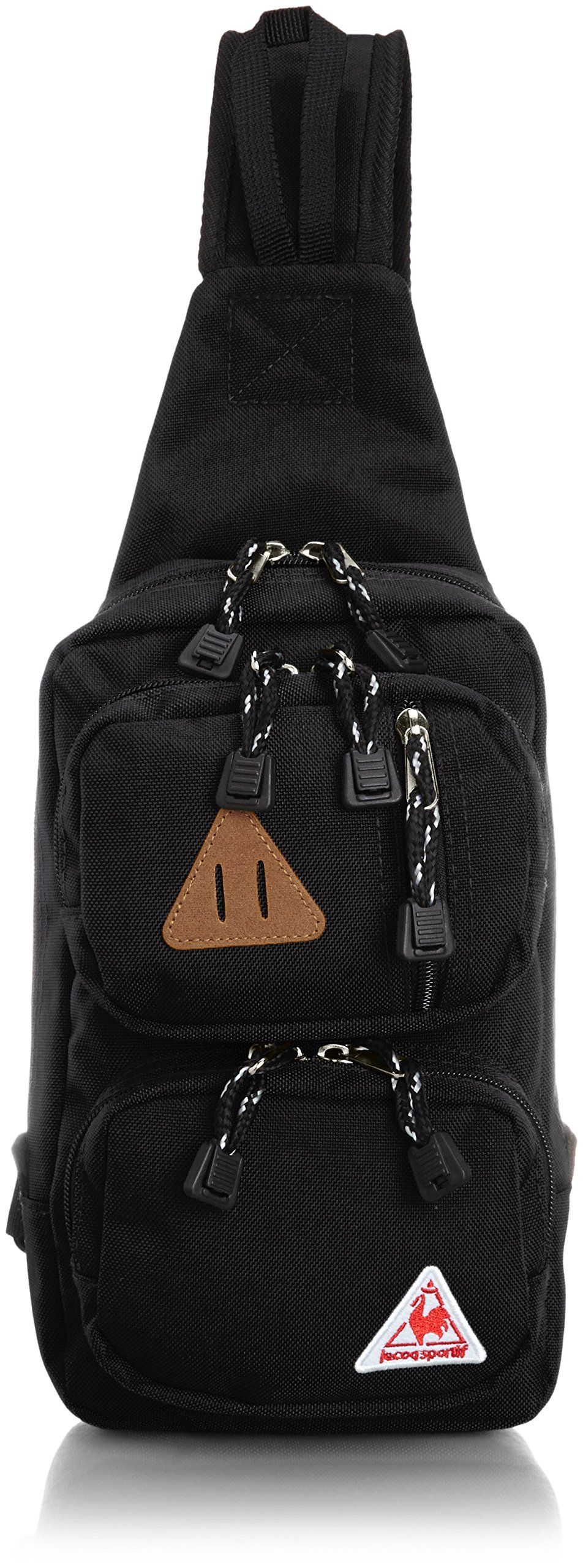 le coq sportif(ルコックスポルティフ) Crale Body Bag Large, Black (Black 19-3911tcx)