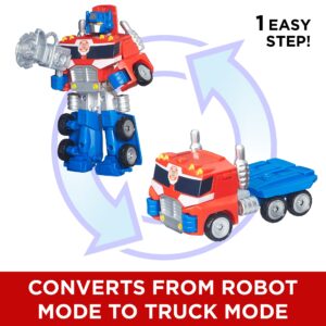 Transformers Rescue Bots Energize Optimus Prime, 7-Inch Action Figure, Kids Converting Robot Toy, Christmas Stocking Stuffers, Ages 3+ (Amazon Exclusive)