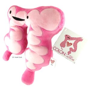 I Heart Guts Colon Plush - You Move Me - 11" Colon Care Tips with Stuffed Toy