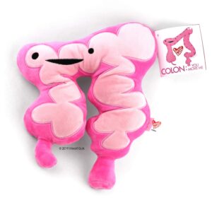 I Heart Guts Colon Plush - You Move Me - 11" Colon Care Tips with Stuffed Toy