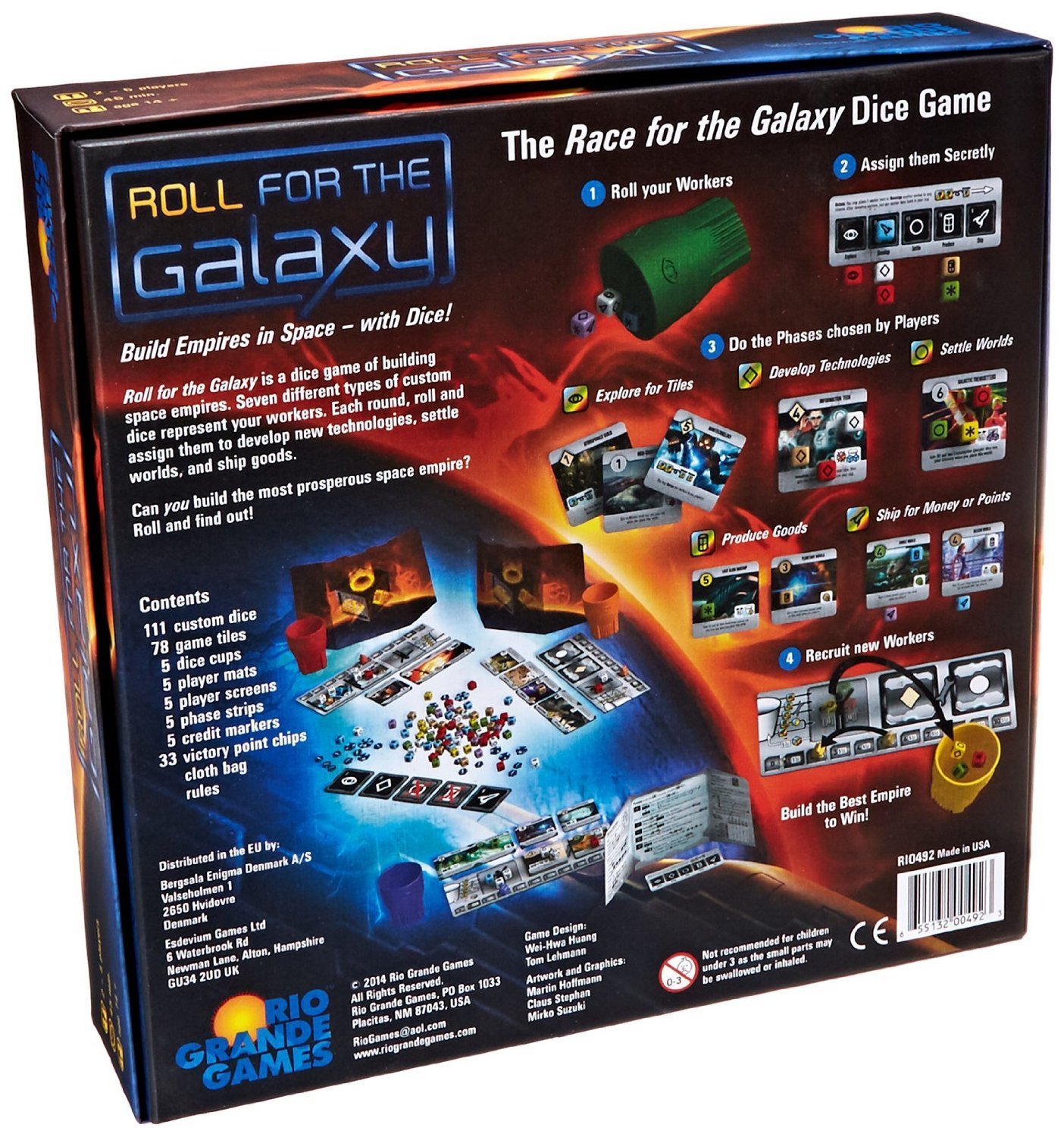 Rio Grande Games Roll for The Galaxy Board Game