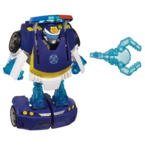 transformers playskool heroes rescue bots energize chase the police-bot action figure, ages 3-7 (amazon exclusive)