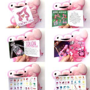 I Heart Guts Colon Plush - You Move Me - 11" Colon Care Tips with Stuffed Toy