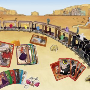 Colt Express Board Game - Wild West Train Robbery Adventure Game! Award-Winning 3D Train Game, Programming Strategy Game for Kids & Adults, Ages 10+, 2-6 Players, 40 Minute Playtime, Made by Ludonaute