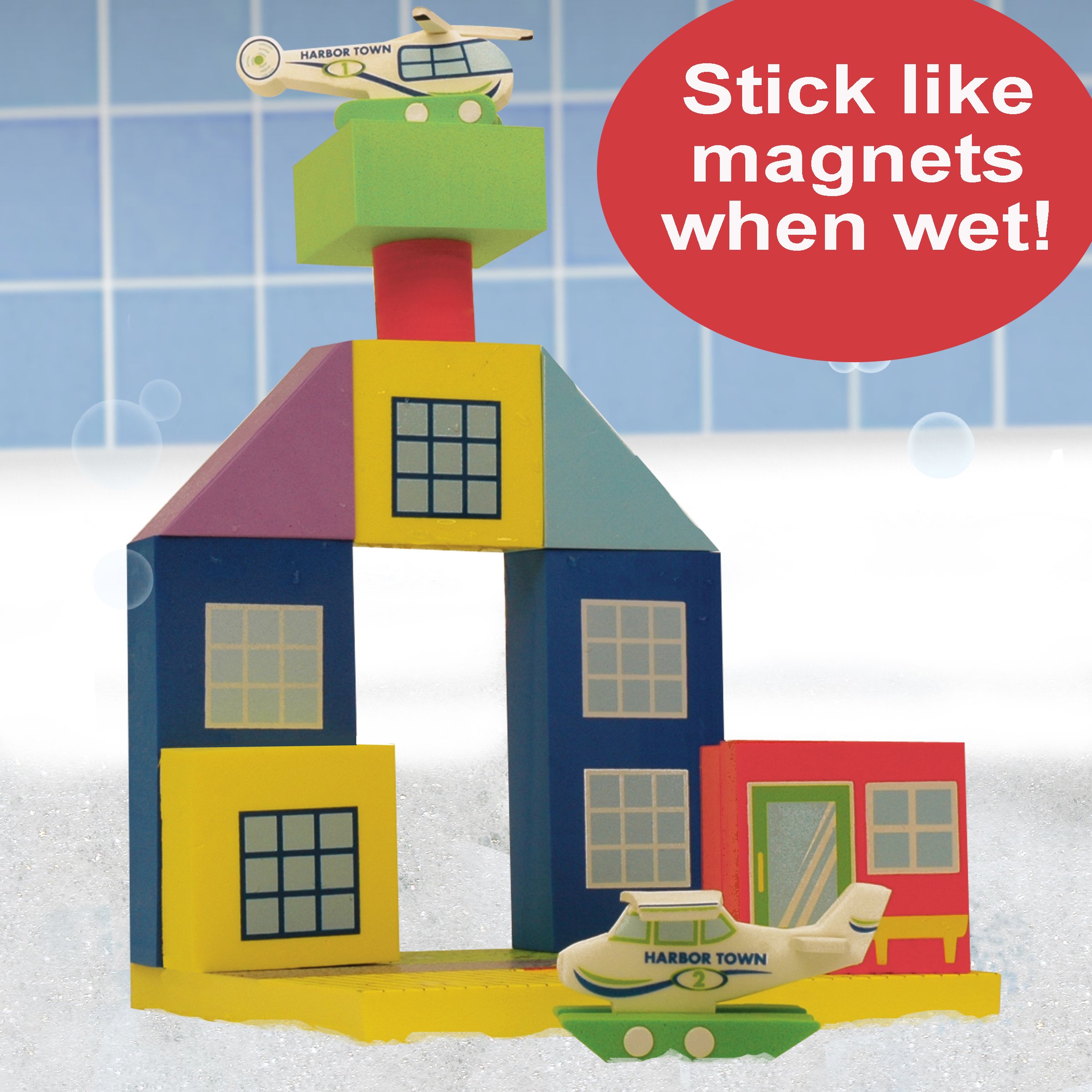 BathBlocks Floating Airport Set in Gift Box