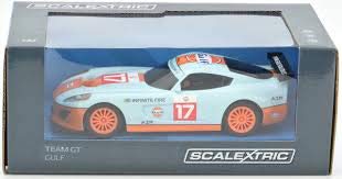 Scalextric Team GT Lightning - Team GT Gulf 1:32 Slot Race Car C3840