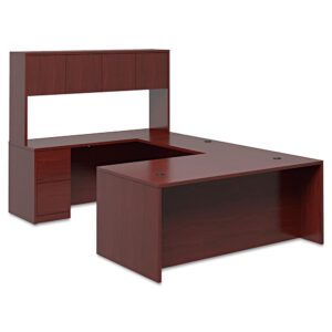 HON 105904LNN 10500 Series Full-Height Left Pedestal Credenza, 72 x 24 x 29-1/2, Mahogany