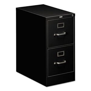 hon 512pp two-drawer full-suspension file, letter size, 15w x 29h x 25d, black