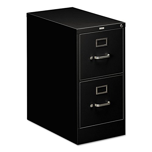 Hon 512PP Two-Drawer Full-Suspension File, Letter Size, 15w x 29h x 25d, Black