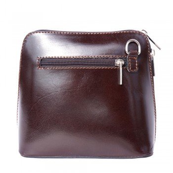 LaGaksta Small Flat Italian Crossbody Clutch Dark Brown