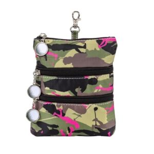 sydney love lady golf clip on accessory pouch (olive camouflage)