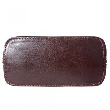 LaGaksta Small Flat Italian Crossbody Clutch Dark Brown