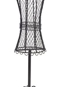 Displays2go Dress Form Jewelry Stand, Black, Set of 6