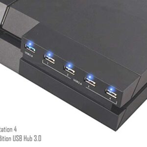 Dobe 2 to 5 USB HUB for PS4 System