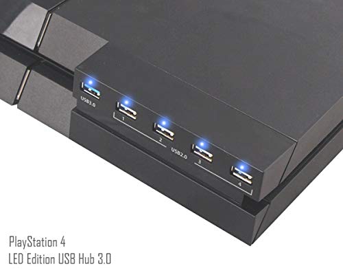 Dobe 2 to 5 USB HUB for PS4 System