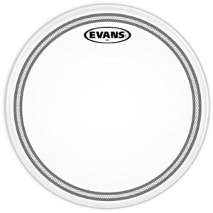 evans ec2 edge control 16" frosted/coated drum head, b16ec2s