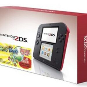 Nintendo 2DS Red Console with Yoshi's New Island Game