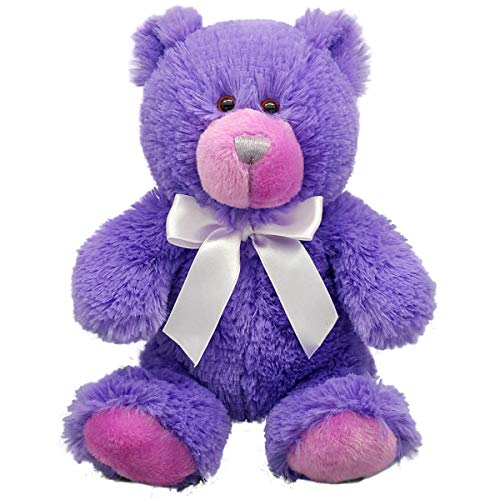 Anico 8" Colorful Cutie Bear, Purple