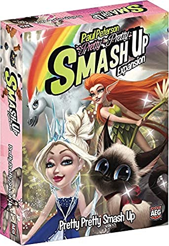 Pretty Pretty Smash Up Expansion - Board Game, Card Game, Princesses, Kittens and more, 2 to 4 Players, 30 to 45 Minute Play Time, for Ages 10 and Up, Alderac Entertainment Group (AEG)