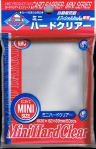 kmc sleeves ms1331 deck protectors mini clear44; pack - 50