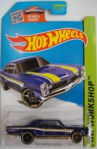 hot wheels, 2015 hw workshop, '67 pontiac gto [metallic blue] die-cast vehicle #228/250