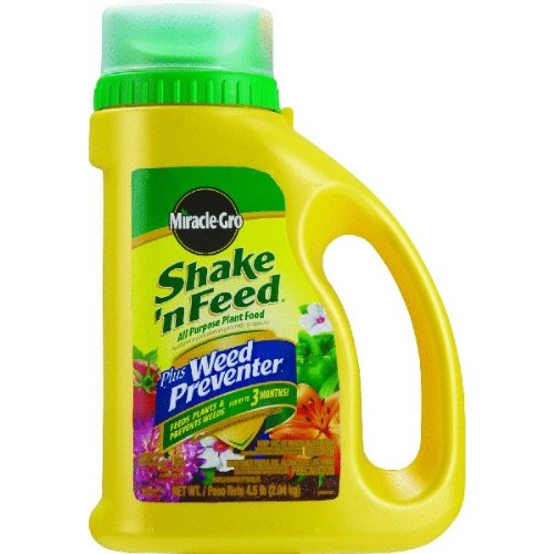 Miracle-Gro Shake'n Feed All-Purpose Plant Food Weed Preventer