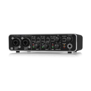 Behringer U-Phoria UMC204HD Audiophile 2x4 USB Audio/MIDI Interface with MIDAS Mic Preamplifiers, 24-Bit/192kHz Resolution