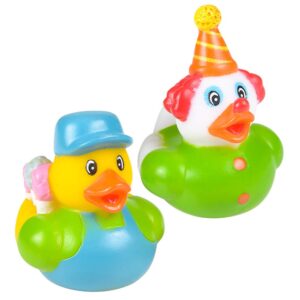 Rhode Island Novelty 2 Inch Carnival Rubber Ducks, One Dozen