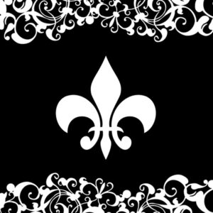 Toland Home Garden 800015 Fleur De Lis Lily Door Mat 18x30 Inch French Outdoor Doormat for Entryway Indoor Entrance