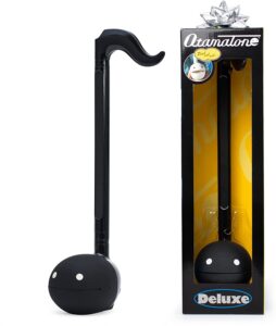 otamatone deluxe electronic musical instrument for adults portable synthesizer digital electric music from japan by cube/maywa denki cool stuff gifts, black [english manual]