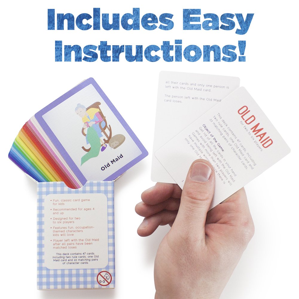 Imagination Generation Illustrated Card Game| Develop Critical Thinking, Strategy & Problem Solving| Old Maid Matching Cards