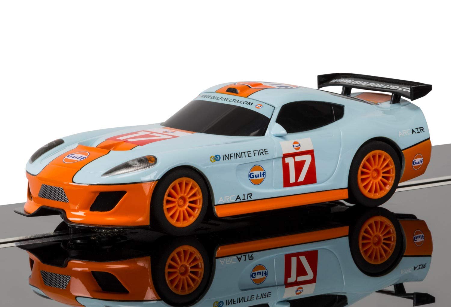 Scalextric Team GT Lightning - Team GT Gulf 1:32 Slot Race Car C3840