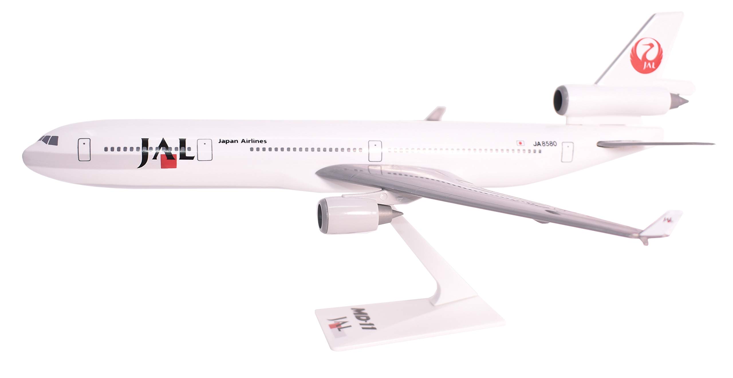 Flight Miniatures Japan Airlines (89-03) MD-11 1:200 Scale - Plastic Snap-Fit Model Airplane - Collectible Replica of Japan Airlines Aircraft Part# AMD-01100H-016