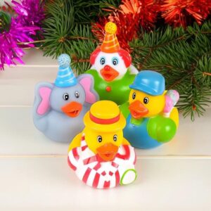 Rhode Island Novelty 2 Inch Carnival Rubber Ducks, One Dozen