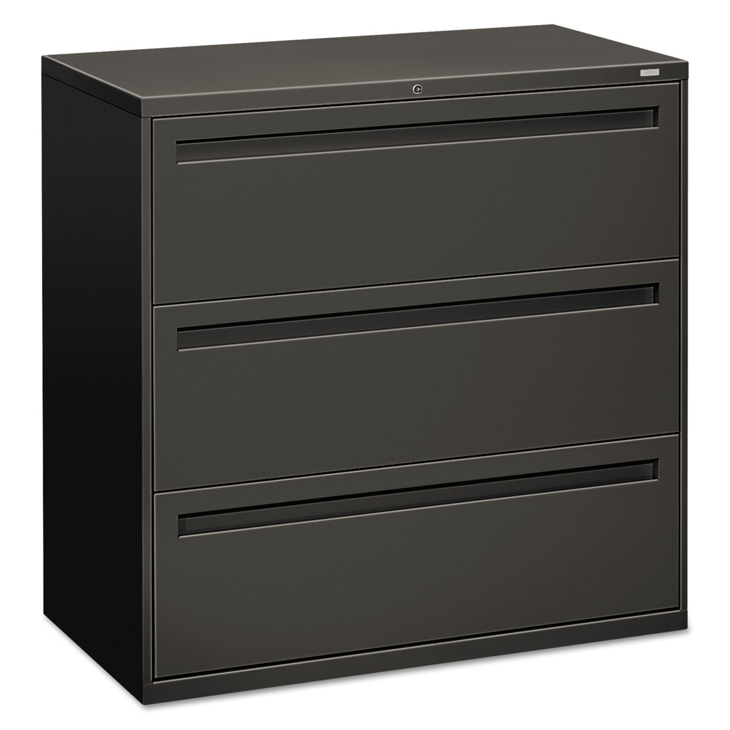 HON 793LS 700 Series Three-Drawer Lateral File, 42w x 19-1/4d, Charcoal