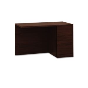 hon 105905rnn 10500 series l workstation return, full-height right ped, 48w x 24d, mahogany