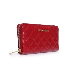 Michael Kors Susannah Zip Continental Dark RED Wallet