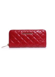 michael kors susannah zip continental dark red wallet