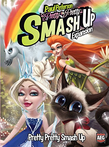 Pretty Pretty Smash Up Expansion - Board Game, Card Game, Princesses, Kittens and more, 2 to 4 Players, 30 to 45 Minute Play Time, for Ages 10 and Up, Alderac Entertainment Group (AEG)