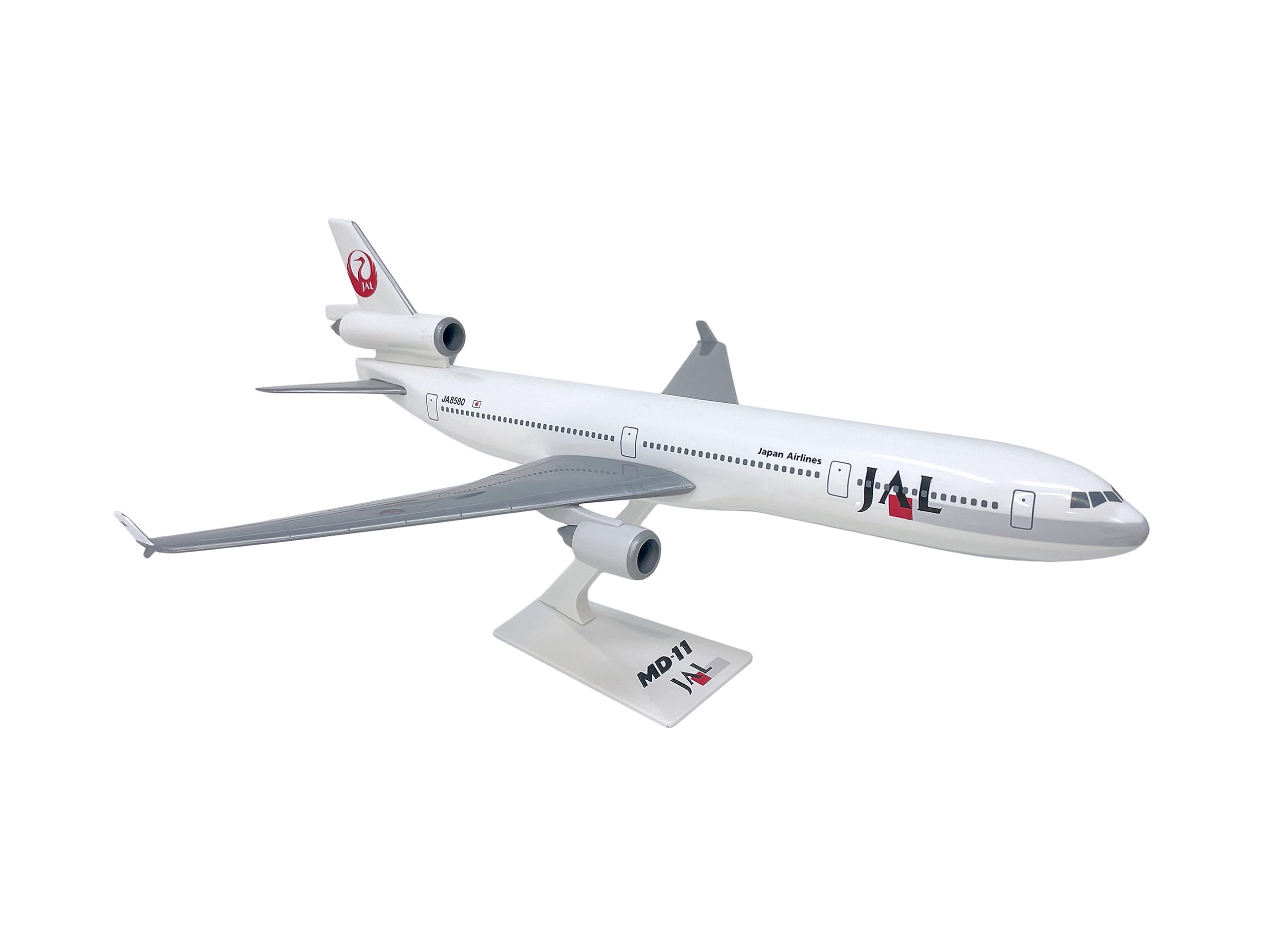 Flight Miniatures Japan Airlines (89-03) MD-11 1:200 Scale - Plastic Snap-Fit Model Airplane - Collectible Replica of Japan Airlines Aircraft Part# AMD-01100H-016